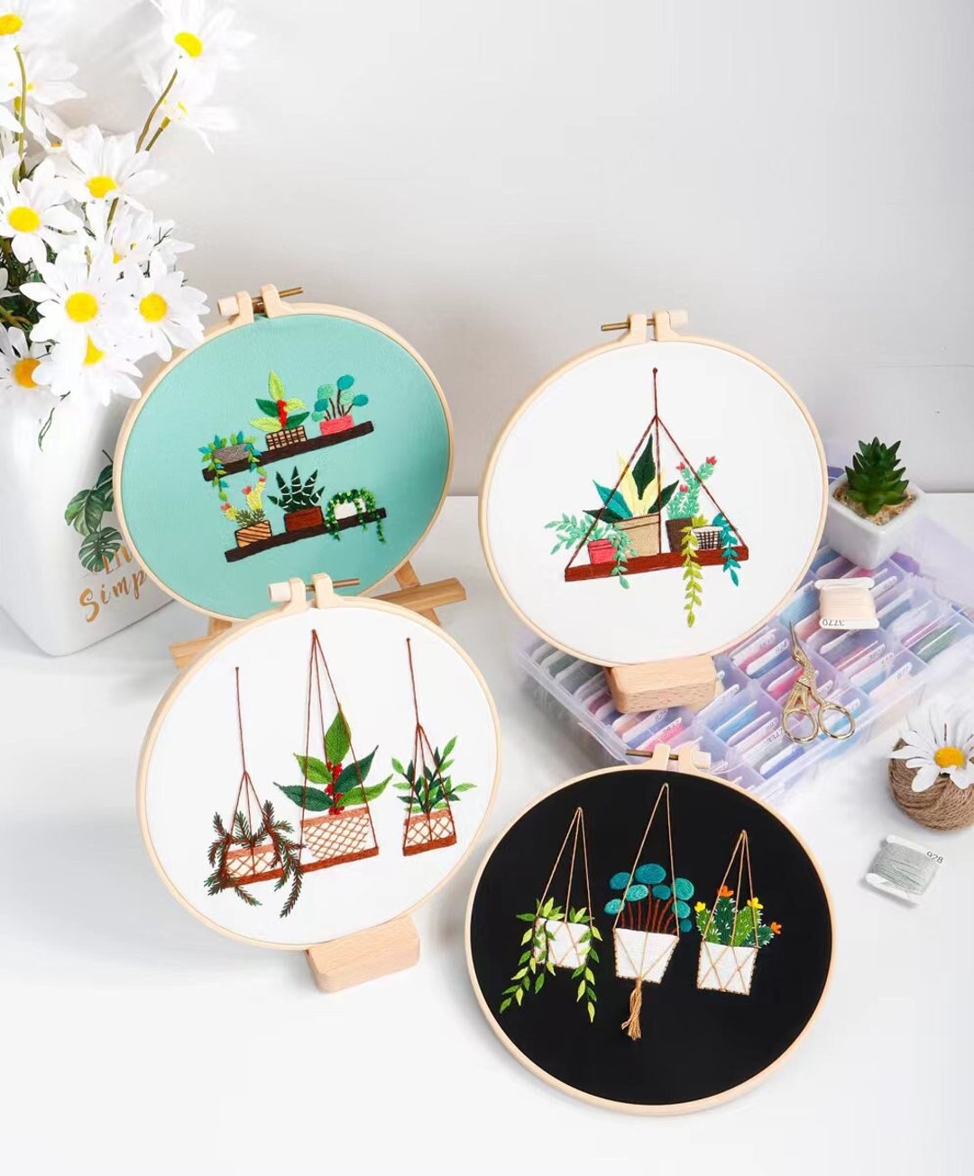 Embroidery Kit for Beginner | Modern Embroidery Kit With Pattern ...