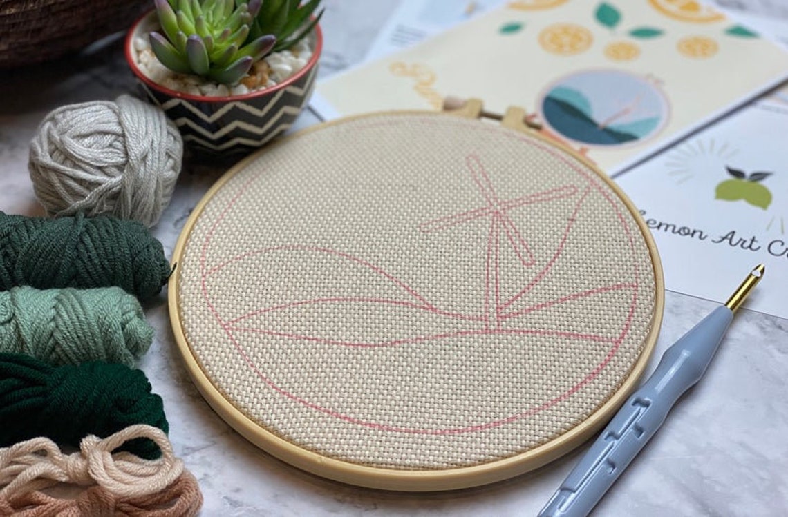 Beginner Punch Needle Kit/adjustable Punch Needle/yarn - Etsy