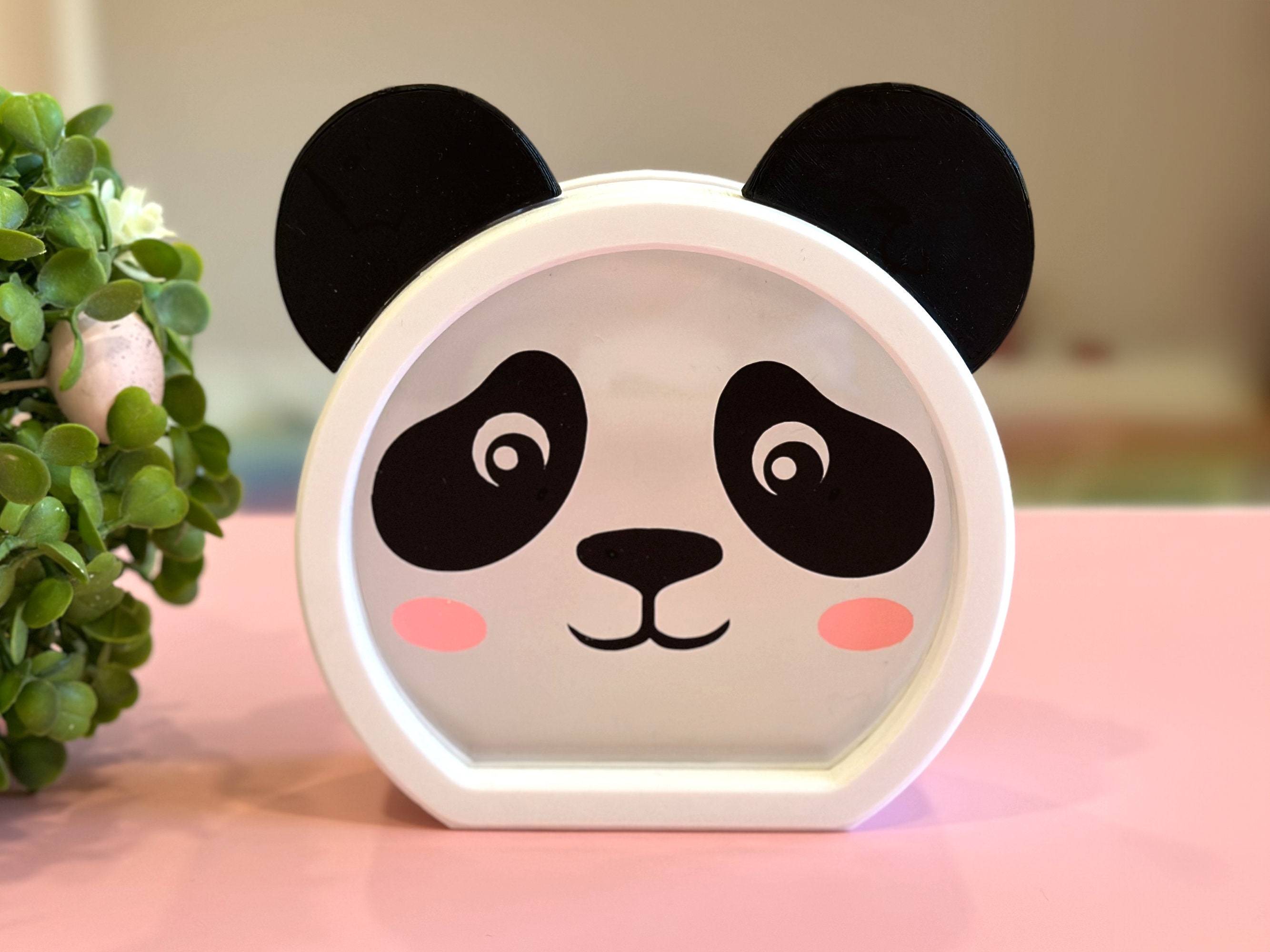 Panda Bear Bank 3D Printed Panda Face Coin Bank Money Saver for Kids ...