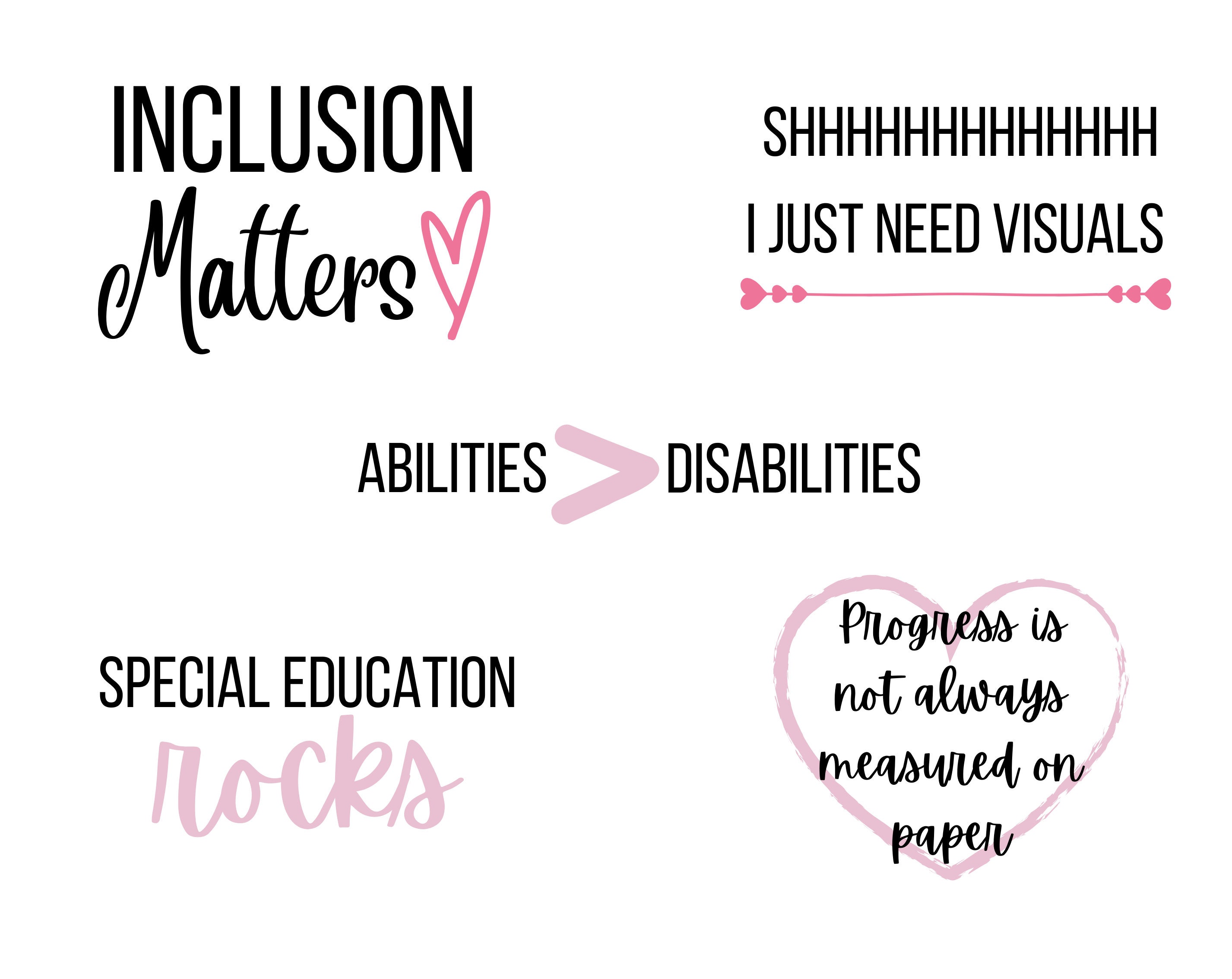 Special Education Svg Bundle, Cut Files, Education Svg, SPED, Special ...