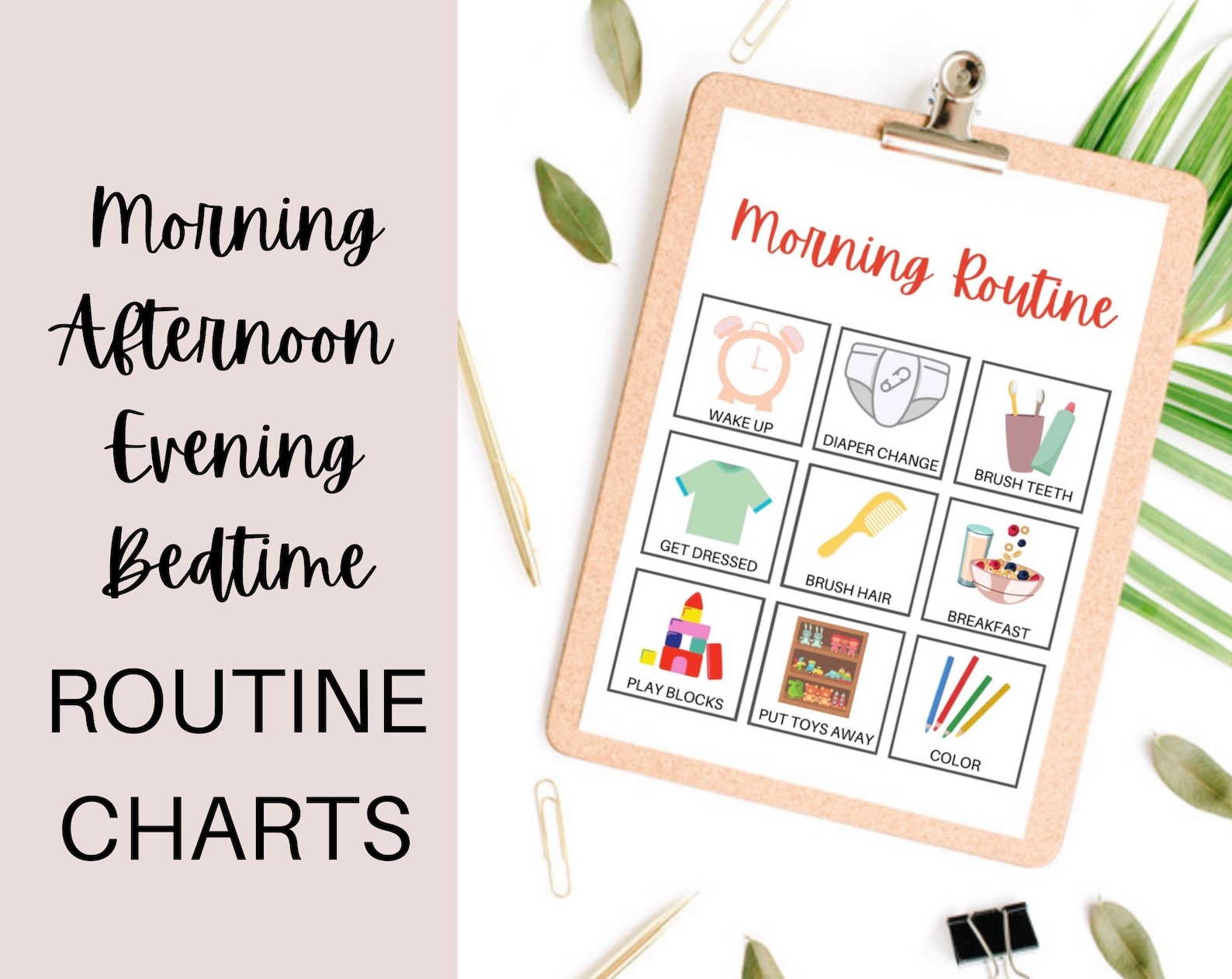 Daily Routine Cards, Toddler Routine Chart, Daily Rhythm, Visual ...