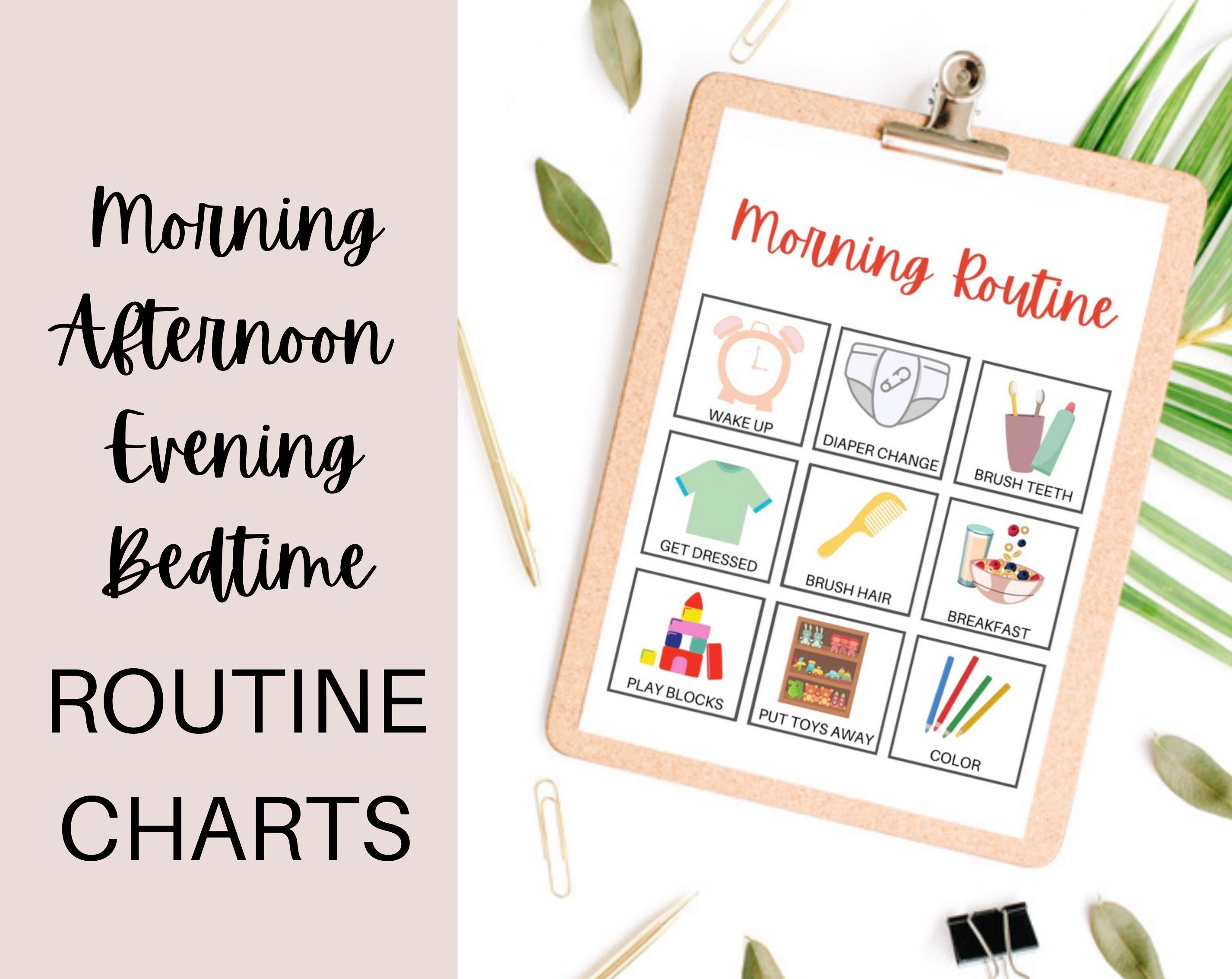 Daily Routine Cards, Toddler Routine Chart, Daily Rhythm, Visual ...