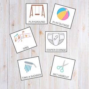 Daily Routine Cards, Toddler Routine Chart, Daily Rhythm, Visual ...