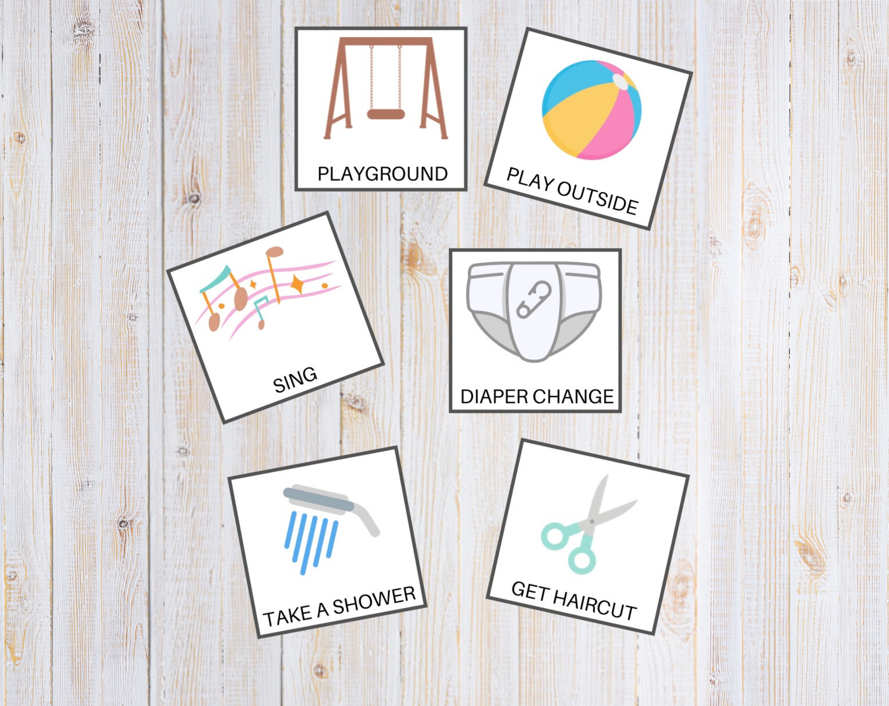 Daily Routine Cards, Toddler Routine Chart, Daily Rhythm, Visual ...