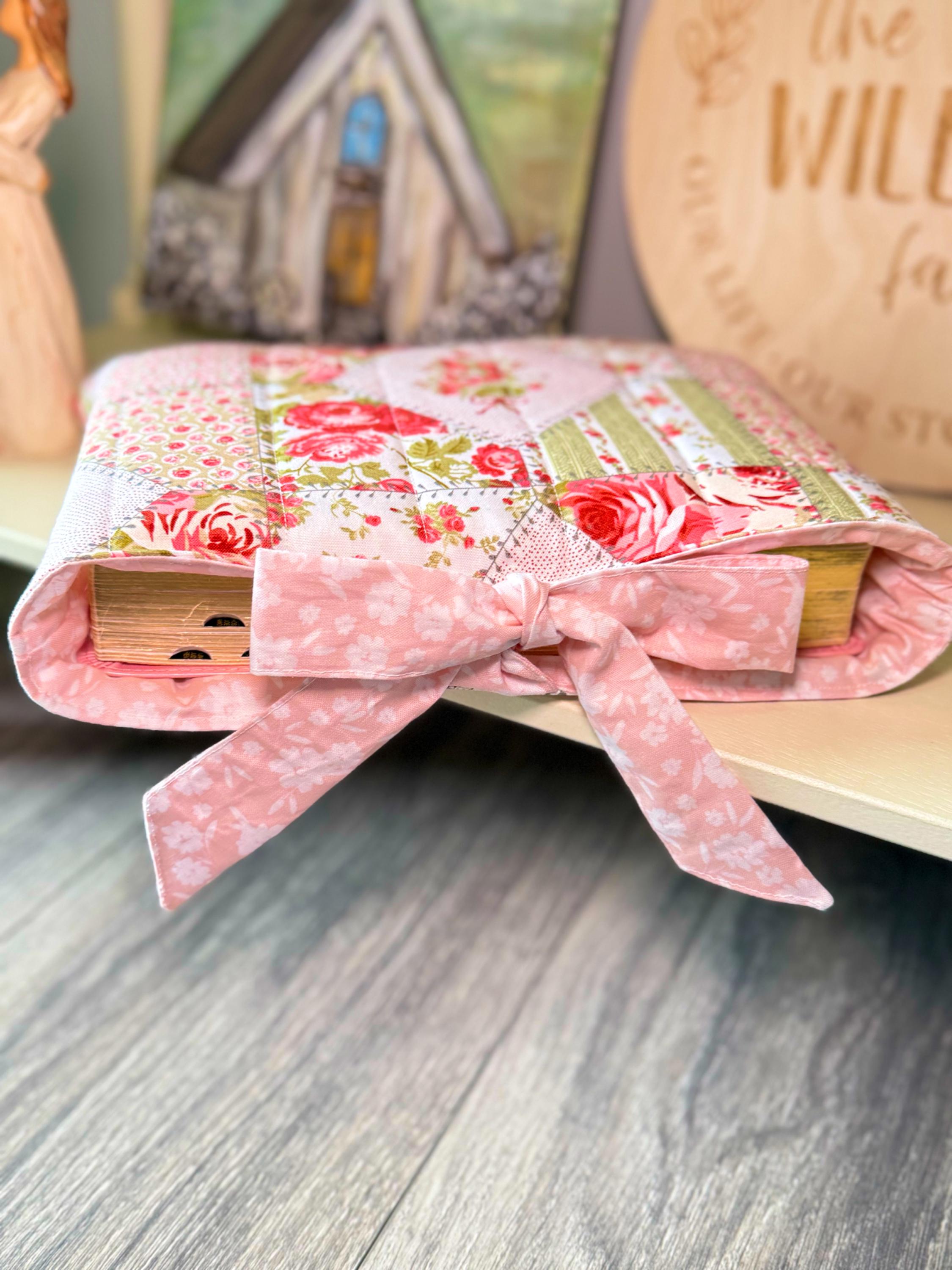 Bow Bible Sleeve, Quilted Bible Sleeve, Bible Sleeve With Bow, Bible ...