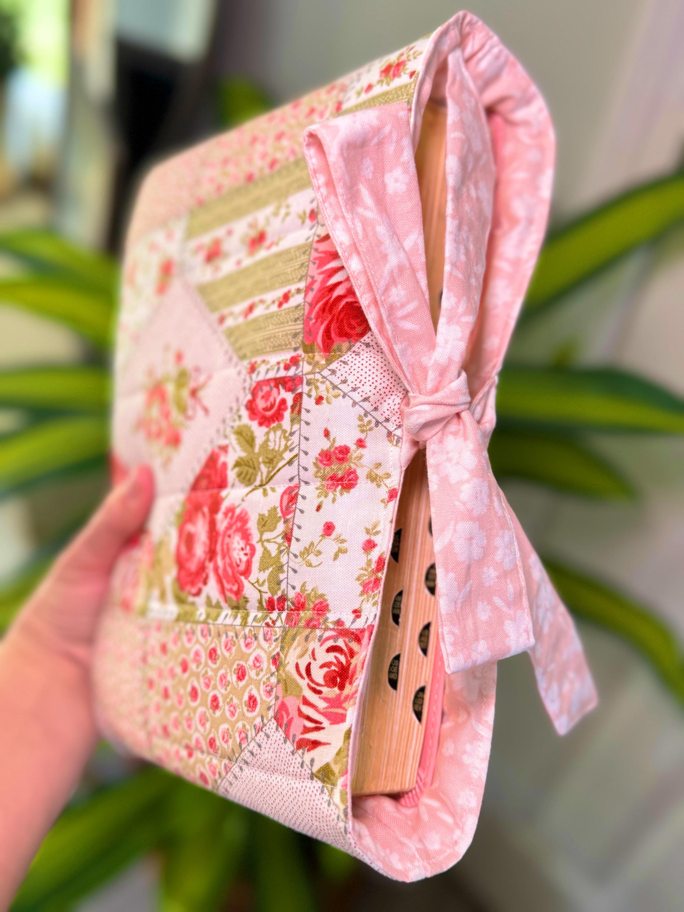 Bow Bible Sleeve, Quilted Bible Sleeve, Bible Sleeve With Bow, Bible ...