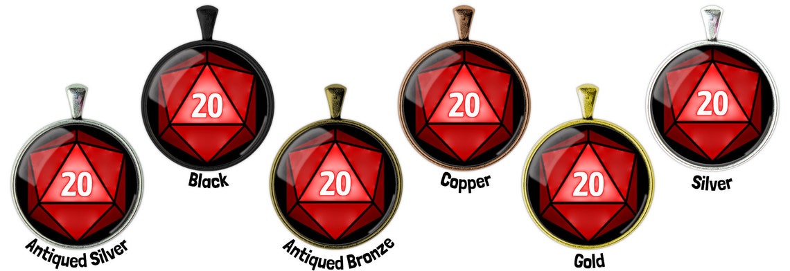 RPG D20 Necklace D20 Pendant D20 Jewelry - Etsy UK