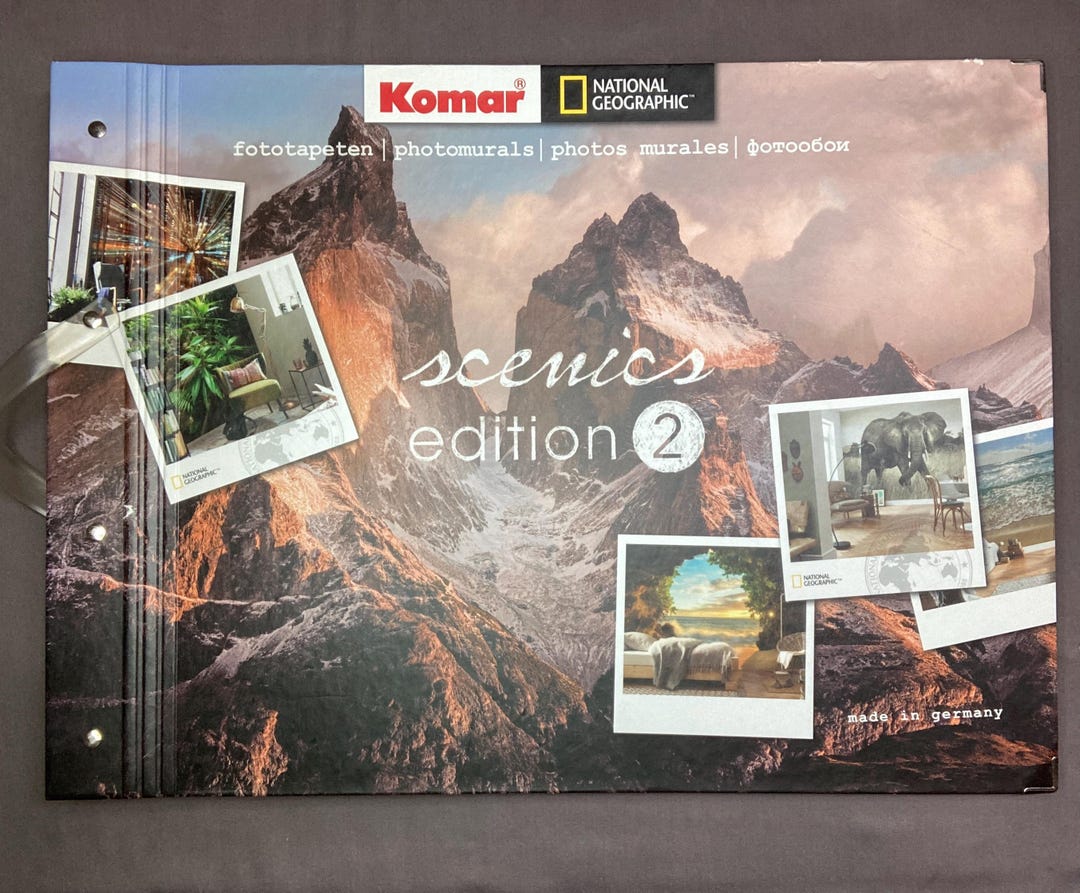 Wallpaper Sample Book Scrapbooking Large Examples of Photo Murals 9 X13 ...