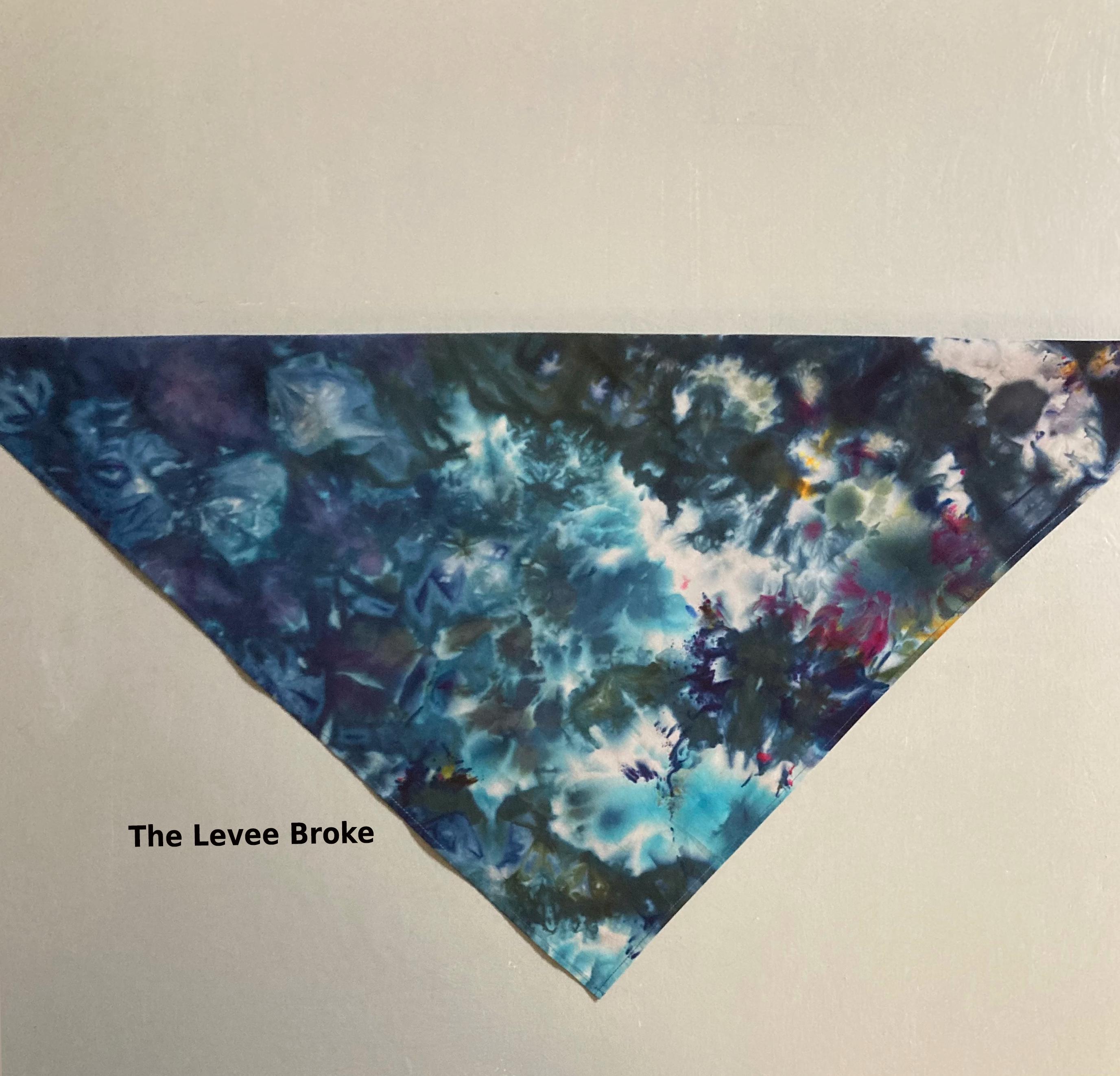 Hand Ice Dyed Bandanas Sustainable Fine 100% Cotton 24" Blue Bandana 27 ...