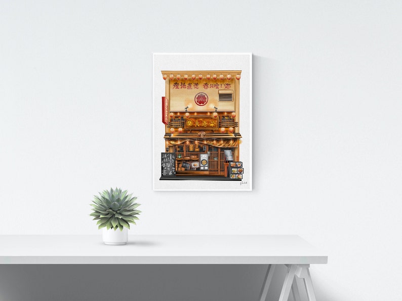 Japanese Storefront/cute Japan Shop Art/tokyo - Etsy