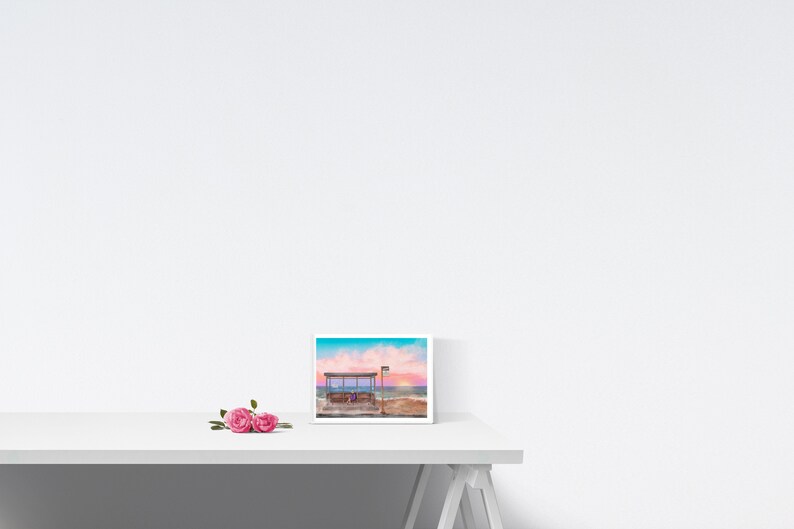 Korean Scenery / Jumunjin Beach Bus Stop / BTS Spring Day / | Etsy