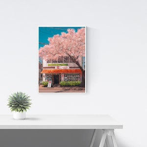 Daiso Korean Storefront/cute Shop Facade/sping in Seoul, Cherry Blossom ...