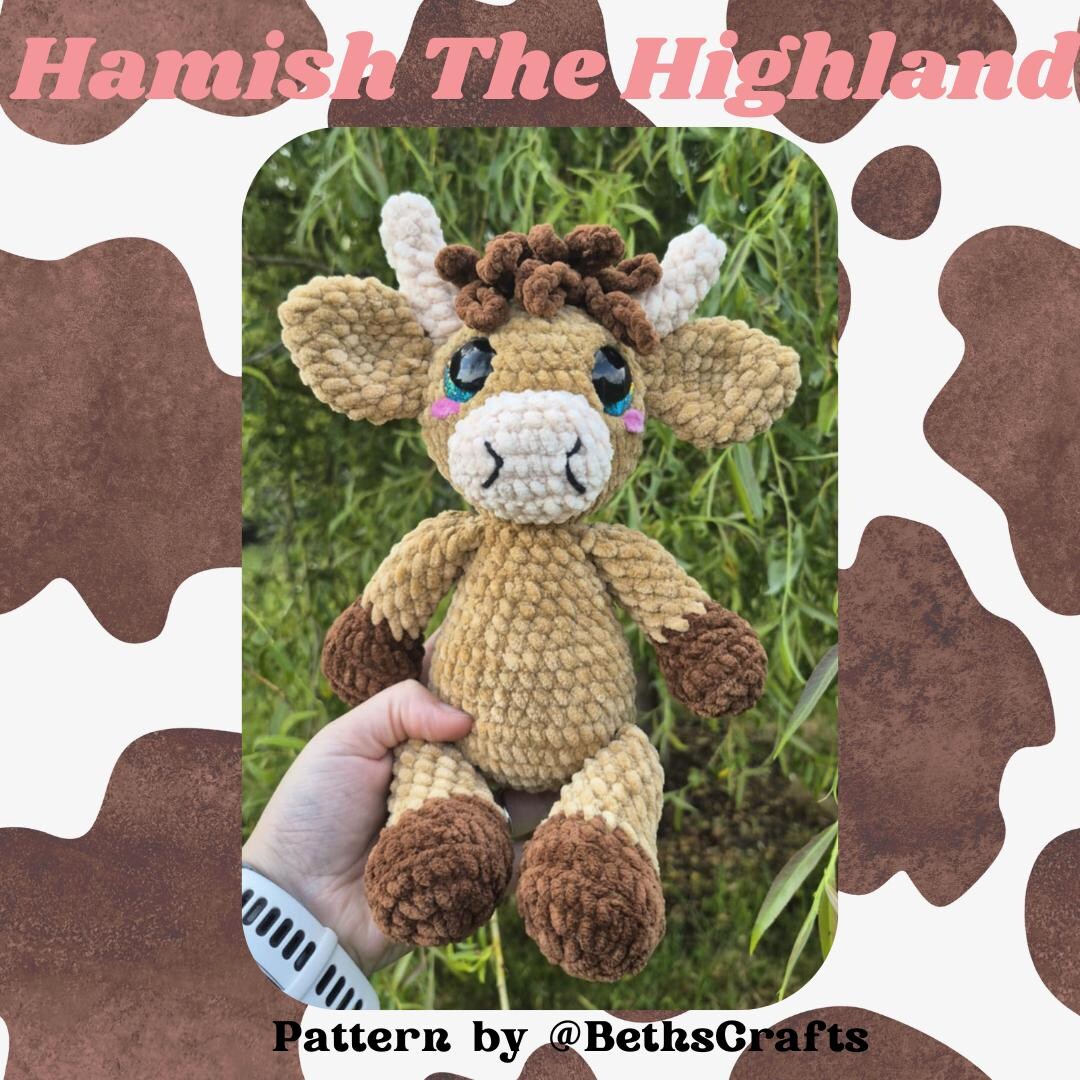 Hamish the Highland Crochet Pattern Box - Etsy