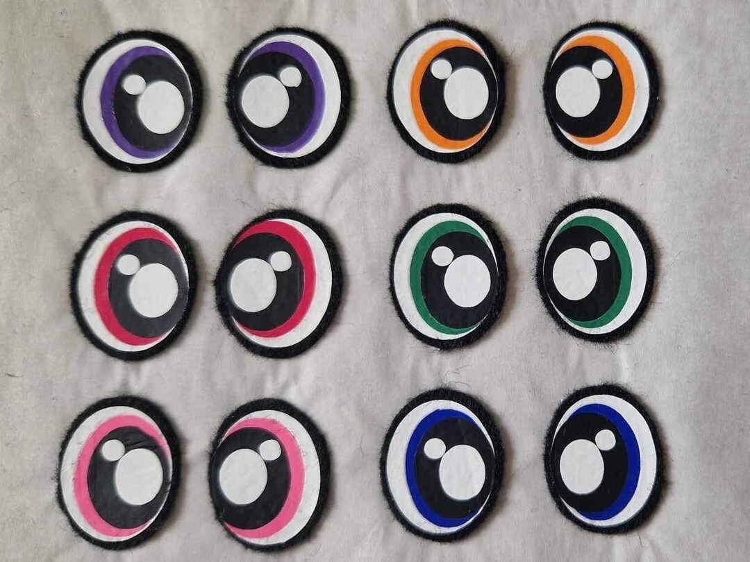 Oval Colour Felt Eye Pack for Amigurumi - Etsy