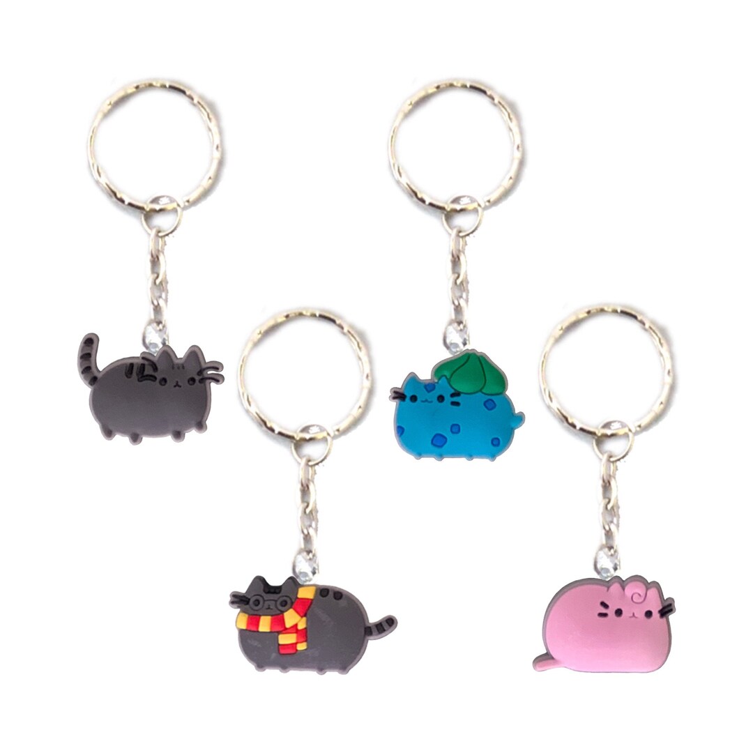 Pusheen Harry Potter Bulbasaur Jigglypuff PVC Keyring Keychain - Etsy