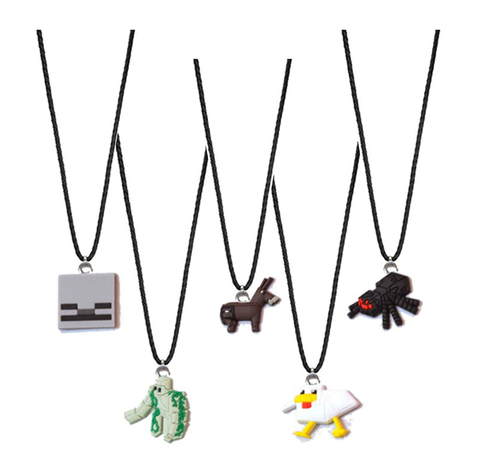 Minecraft Spider Donkey Chicken Golem Skeleton Gaming PVC Keyring ...