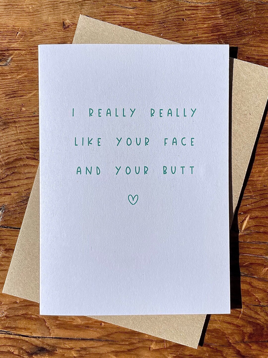 Bum Card to and From Cards Great Butt Cheeky Valentines Day Nice Peach ...