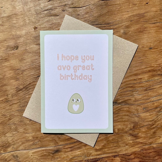 Birthday Card Punny Card Happy Birthday Funny Birthday | Etsy