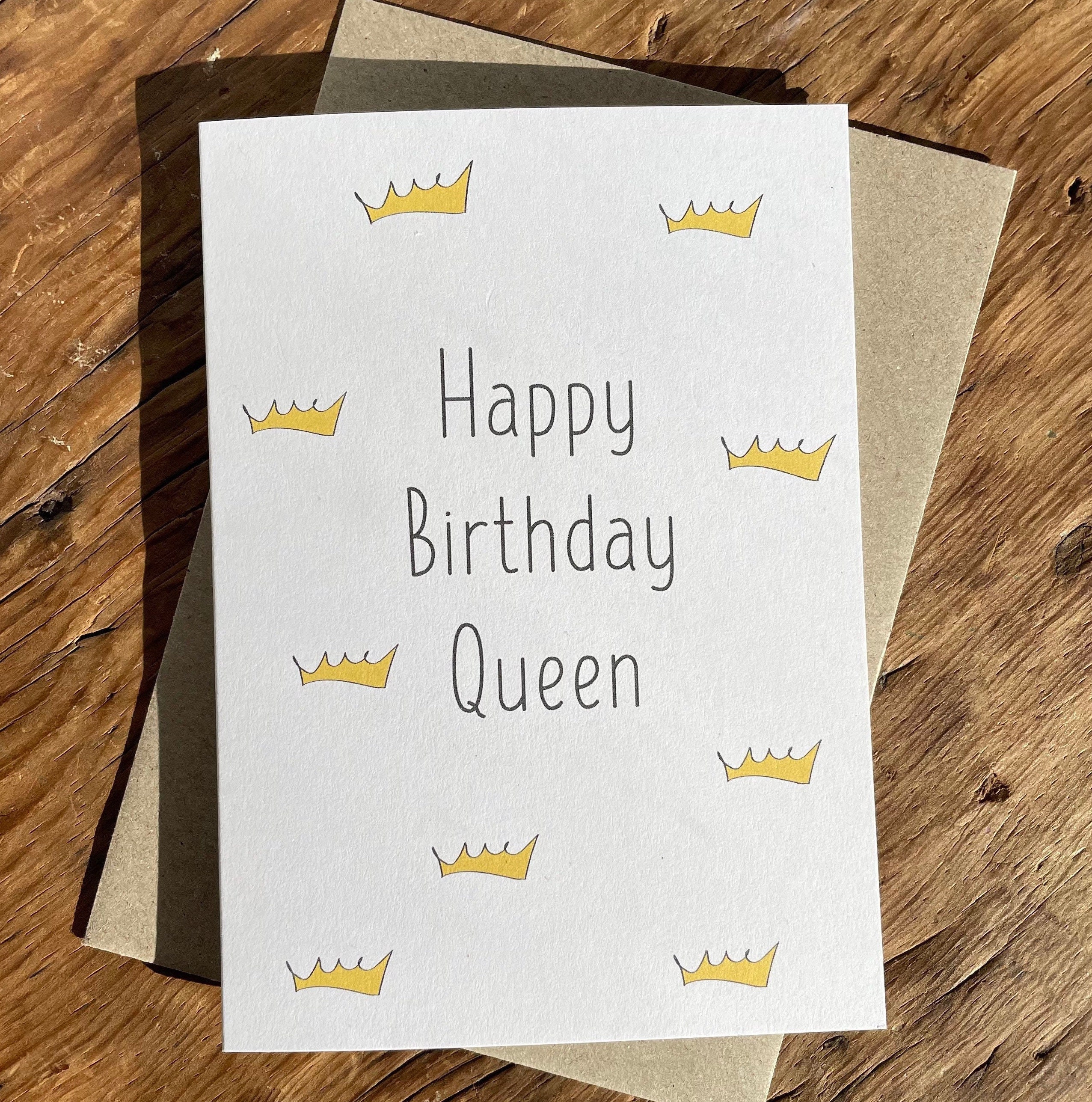 Happy Birthday Queen Birthday Card Birthday Wishes Yas Queen You Queen ...