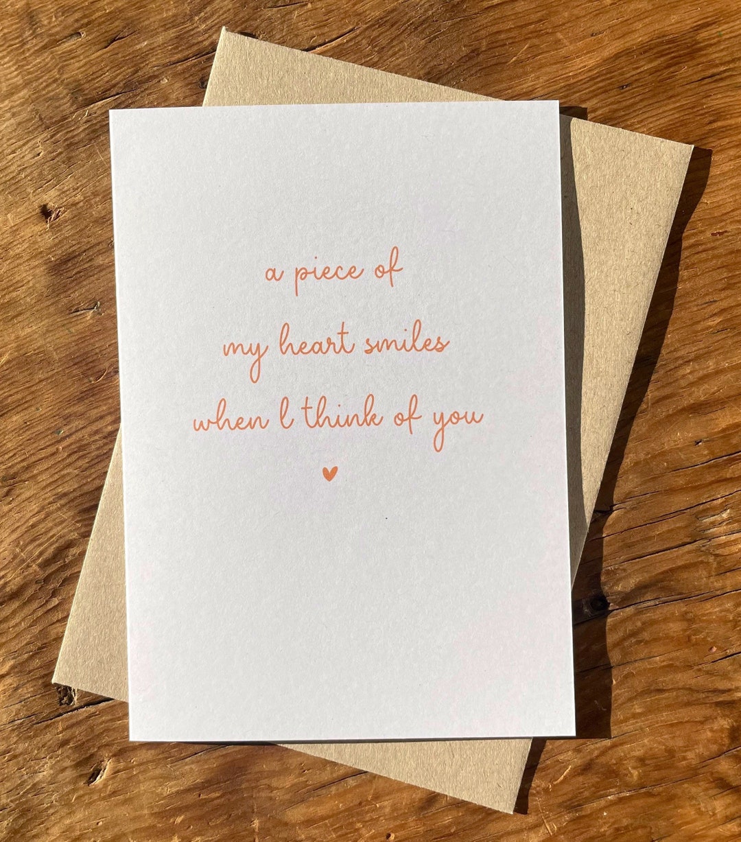 Carte smiley coeur | Je t'aime carte | Carte d'amitié | carte d ...