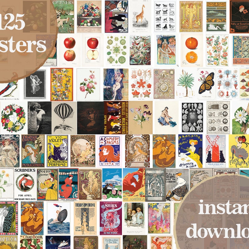 Retro Wall Collage Kit - Etsy