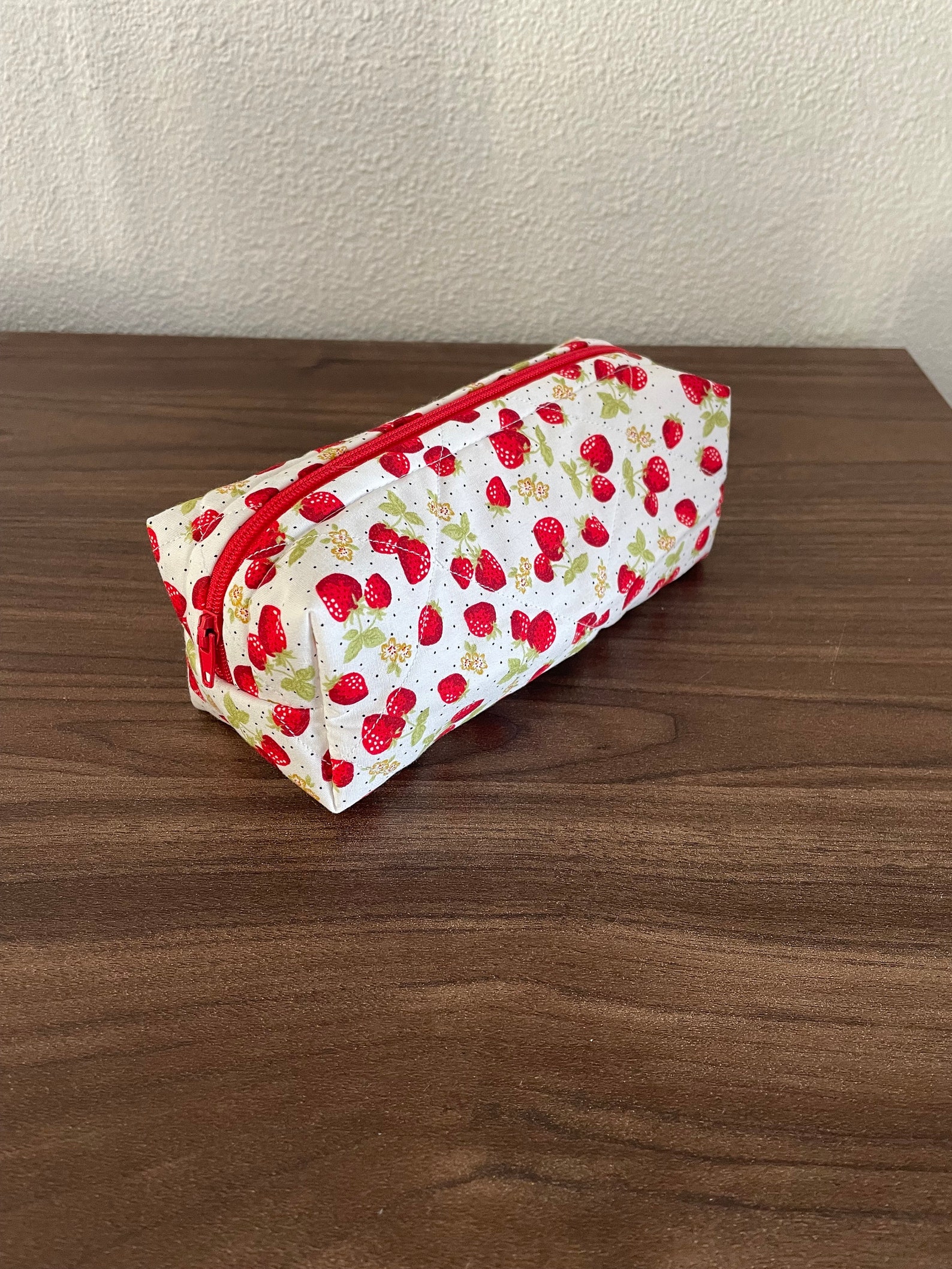 Strawberry Makeup Bag - Etsy