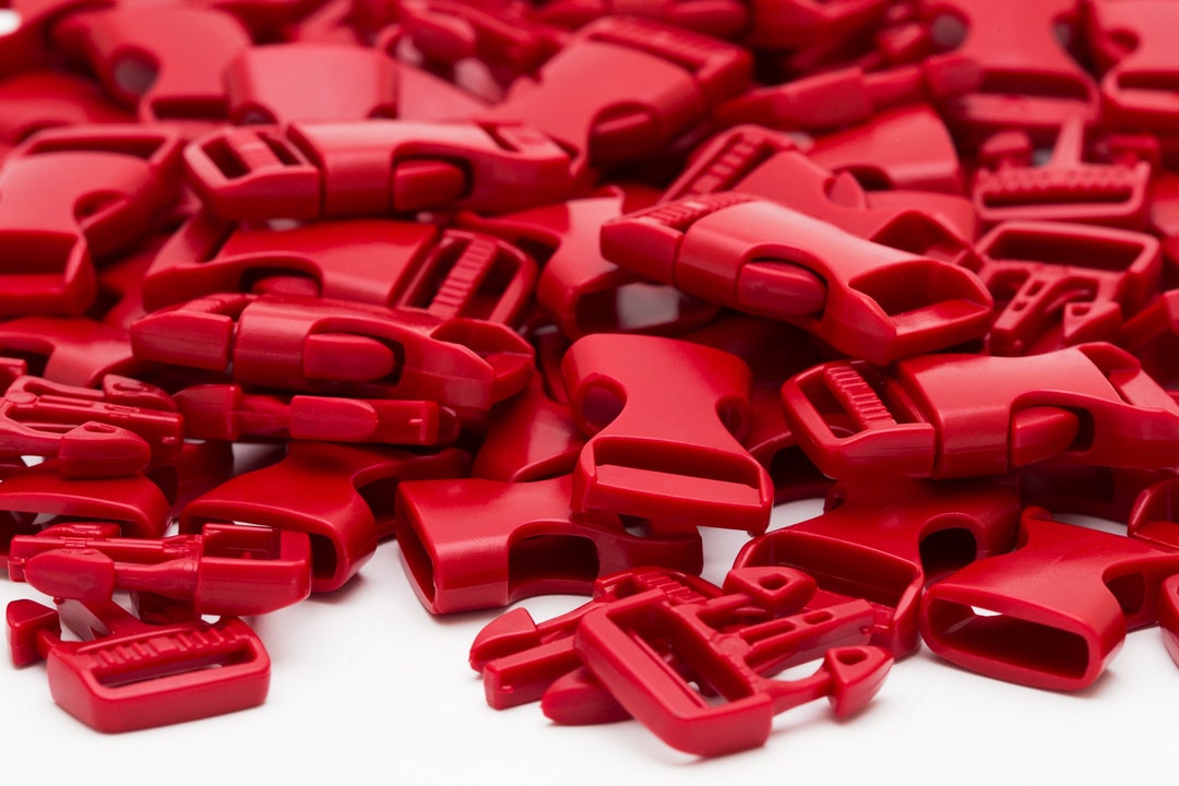 Red Plastic Release Buckle 1.1 H X 0.74 W 20 - Etsy