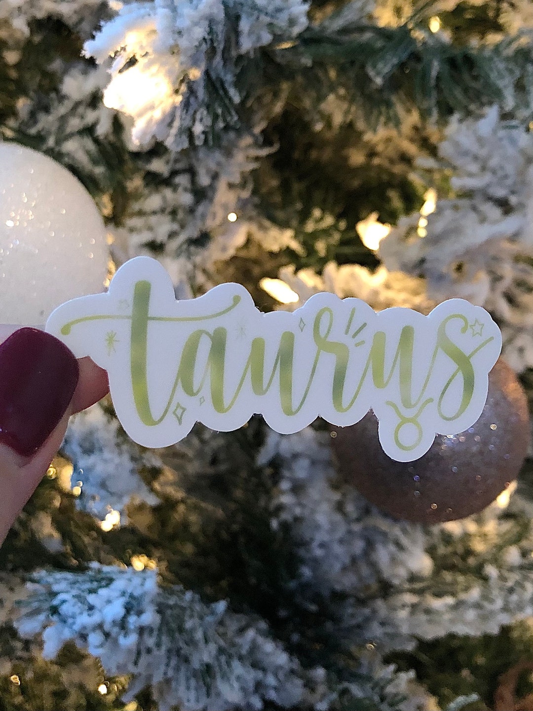 Taurus Zodiac Waterproof Sticker: Astrology Horoscope - Etsy
