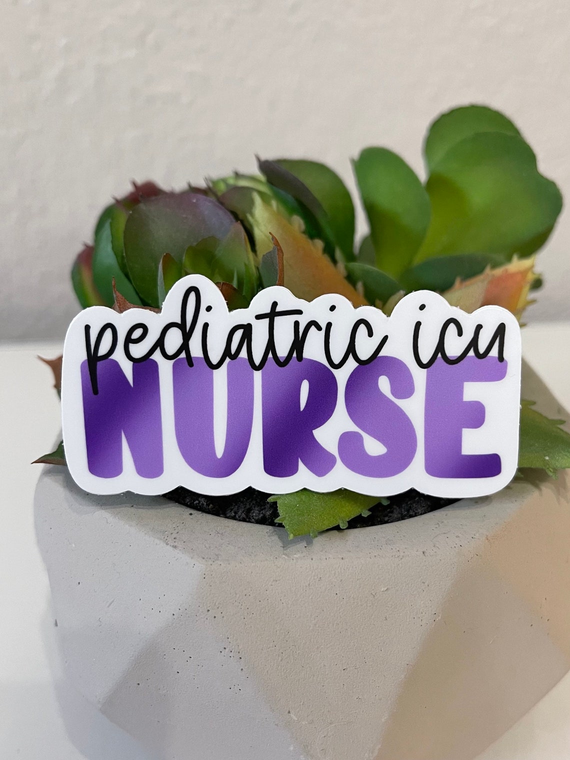 Pediatric ICU Nurse Sticker Nursing Stickers Waterproof | Etsy