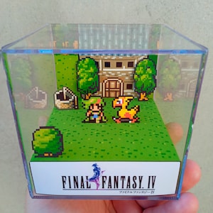 Final Fantasy IV (rydia) - 3D Cube Diorama - Etsy