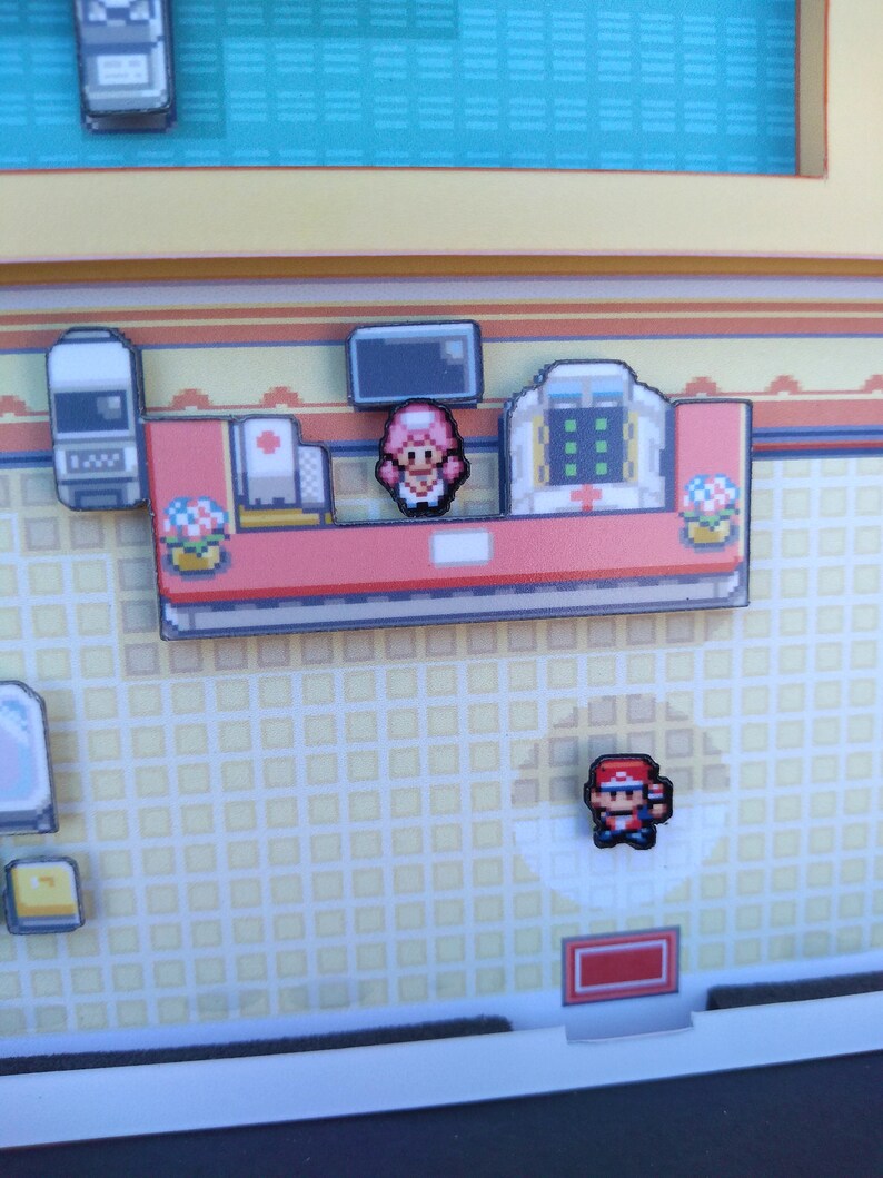 Pokemon Firered / Leafgreen the Elite Four 3D Shadowbox - Etsy