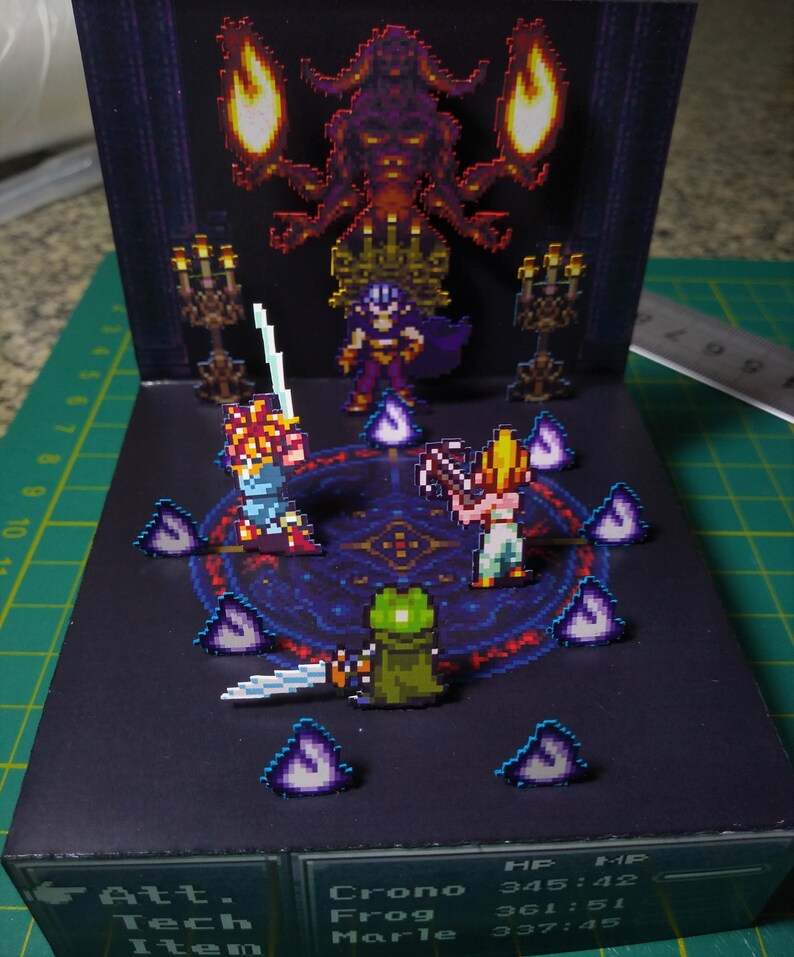 Chrono Trigger magus Battle 3D Cube Diorama - Etsy