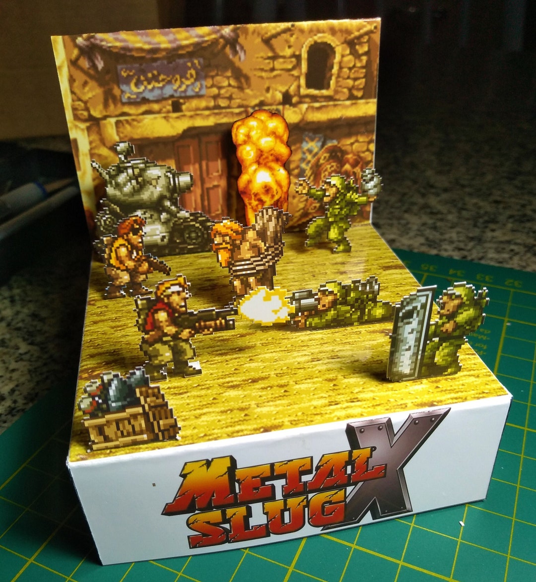 Metal Slug X 3D Cube Diorama - Etsy Portugal