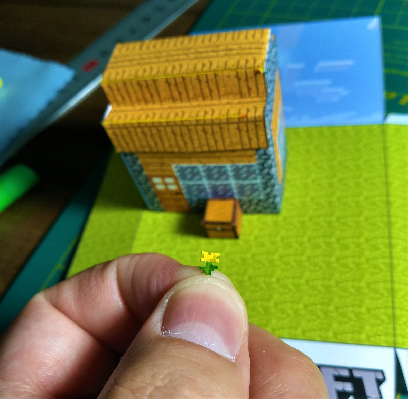 Minecraft 3D Cube Diorama | Etsy