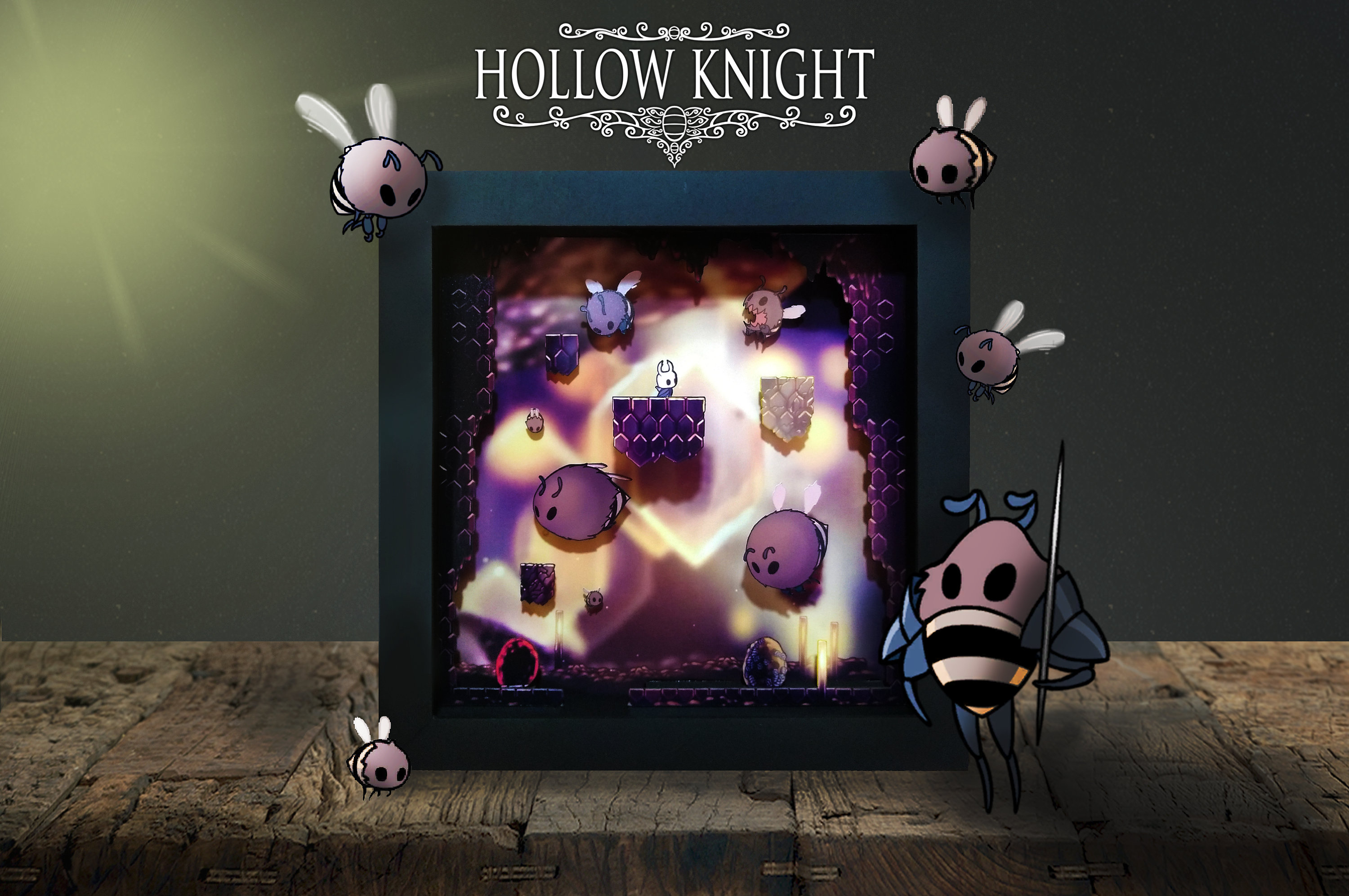 Hollow Knight the Hive 3D Shadowbox - Etsy