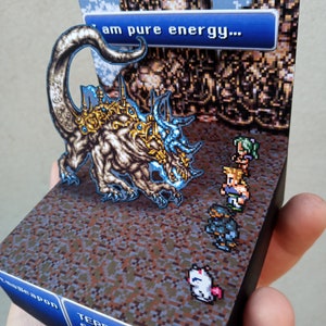 Final Fantasy VI ultima / Atma Weapon 3D Cube Diorama - Etsy