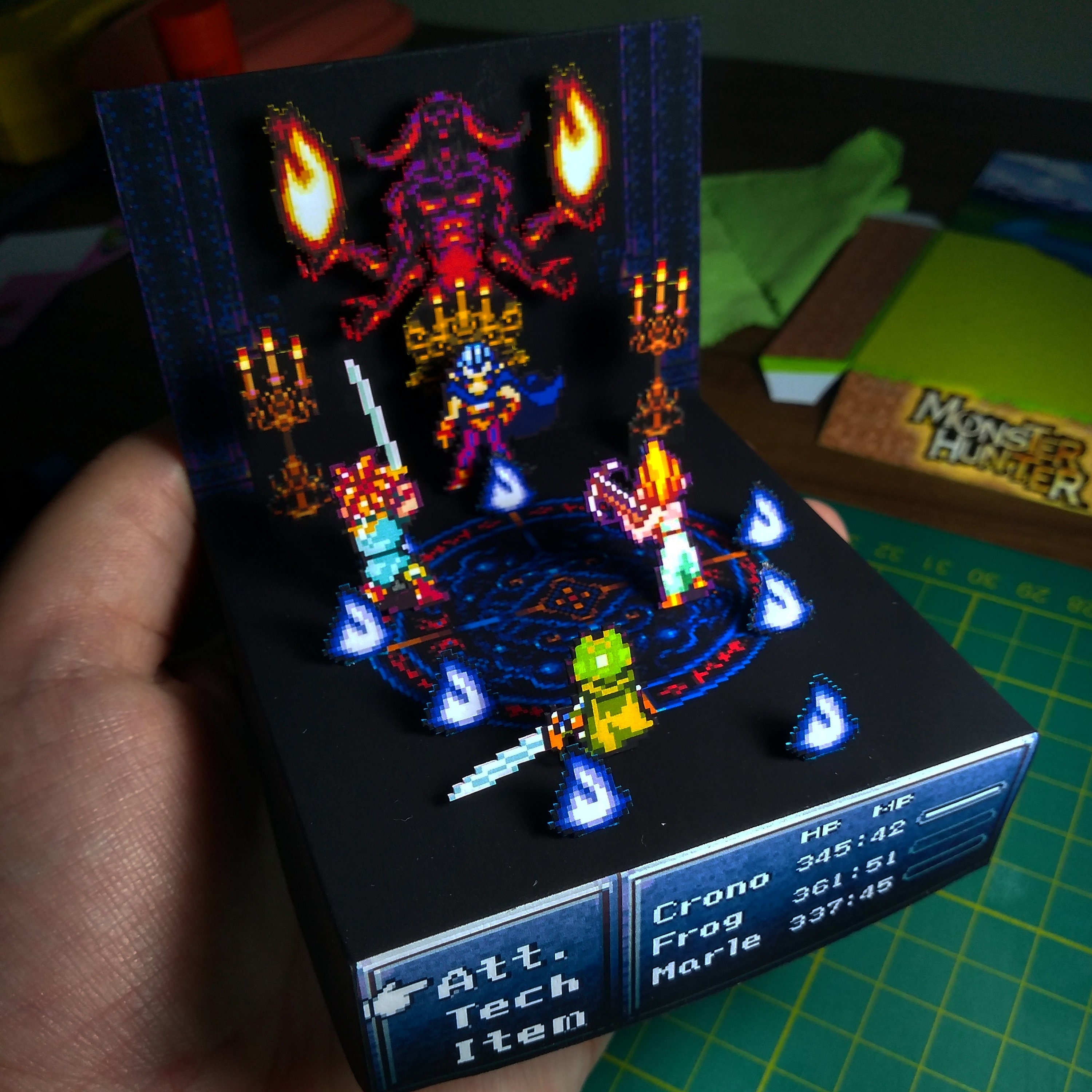 Chrono Trigger Magus Battle Diorama de cubo 3D - Etsy España