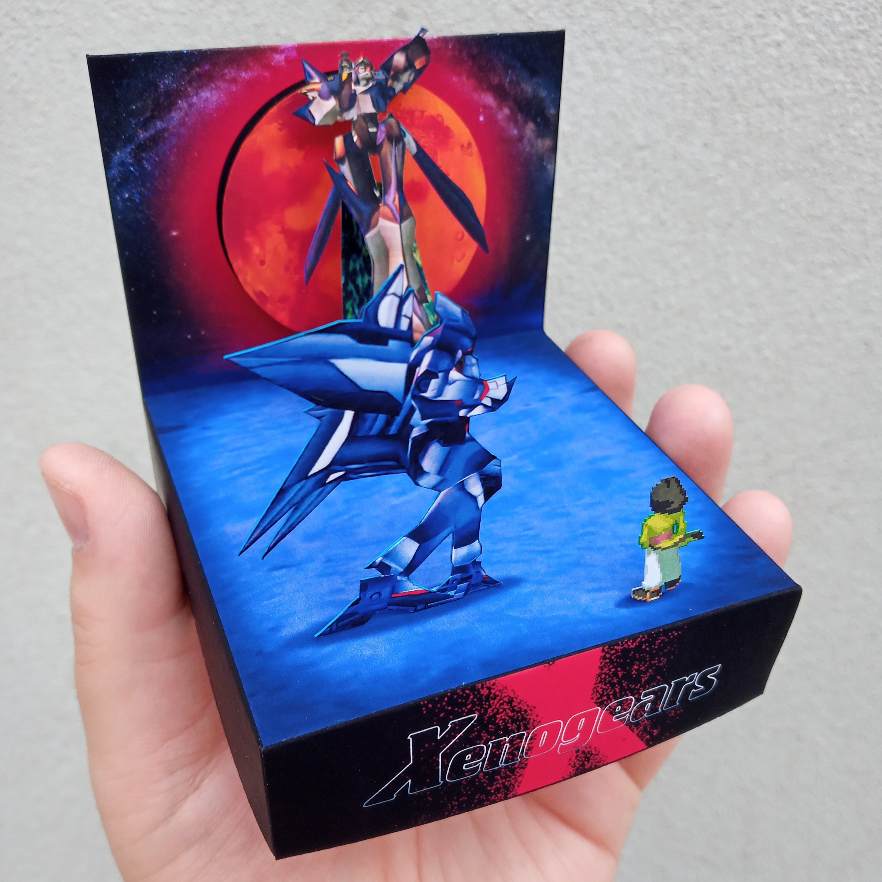 Xenogears grahf the Seeker of Power 3D Cube Diorama - Etsy