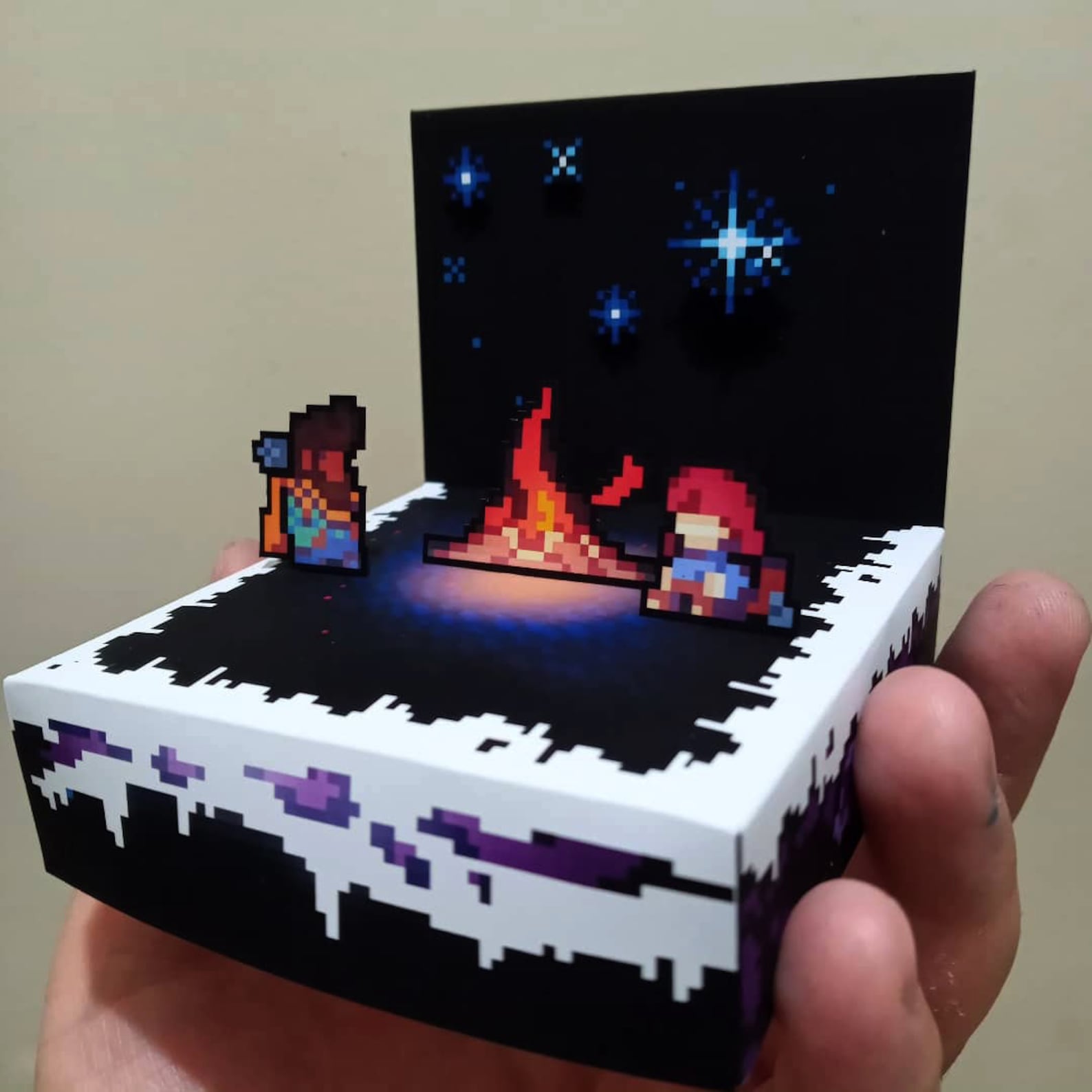 Celeste theo and Madeline 3D Cube Diorama | Etsy