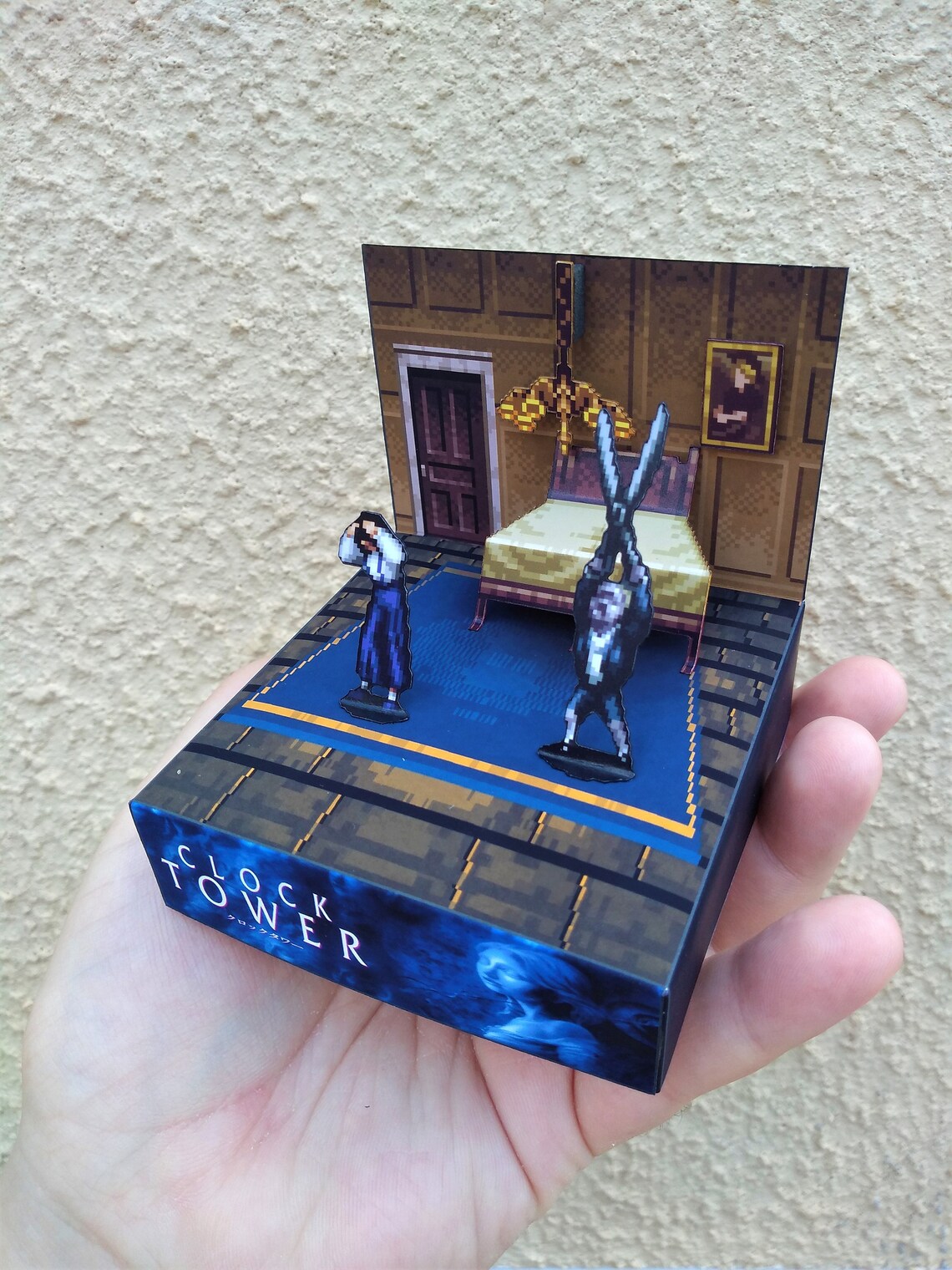 Clock Tower 3D Cube Diorama - Etsy