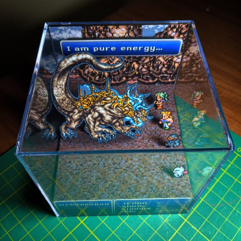 Final Fantasy VI ultima / Atma Weapon 3D Cube Diorama - Etsy