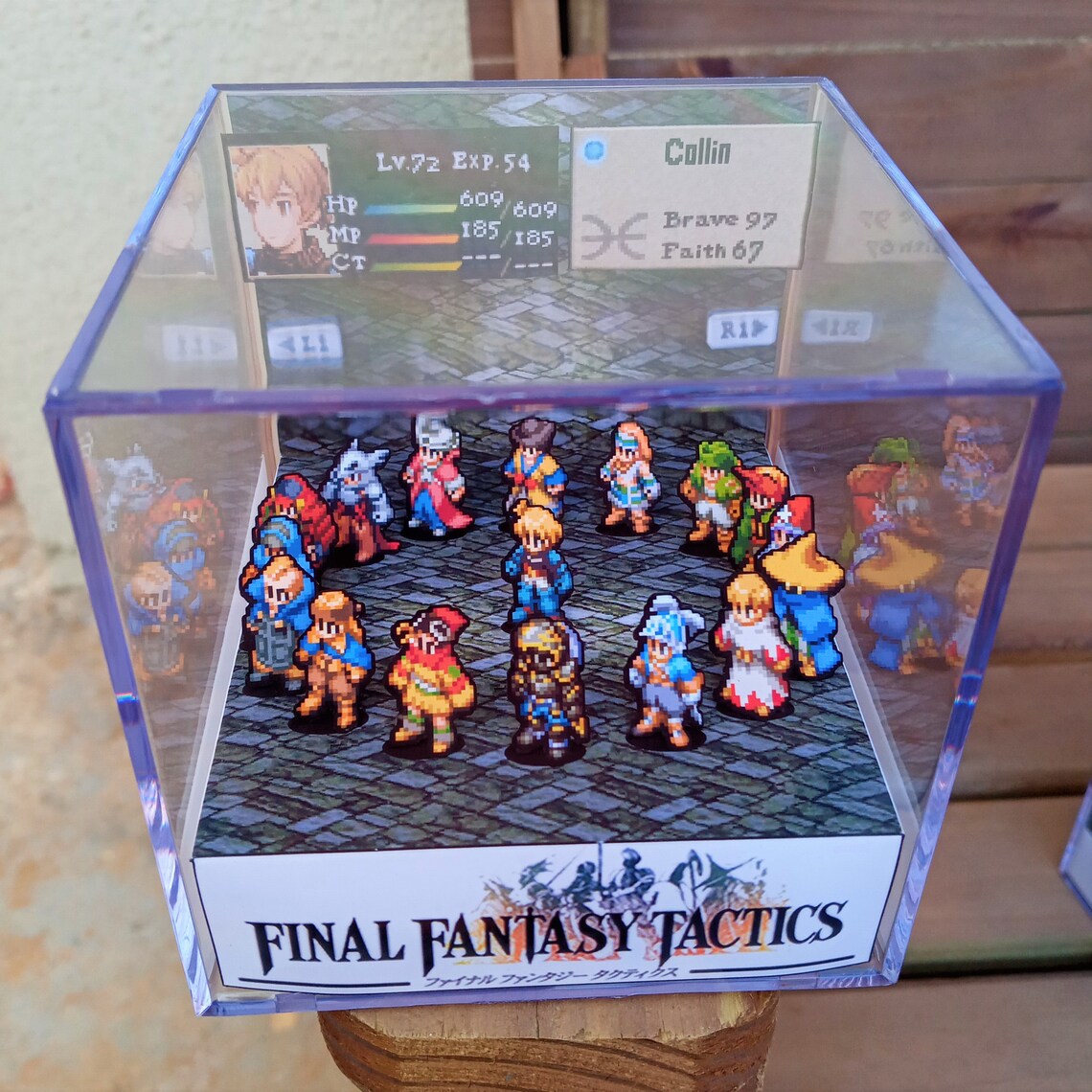 Final Fantasy Tactics Job selection screen 3D Cube Diorama | Etsy