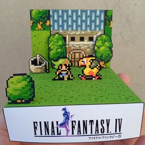 Final Fantasy IV (rydia) - 3D Cube Diorama - Etsy