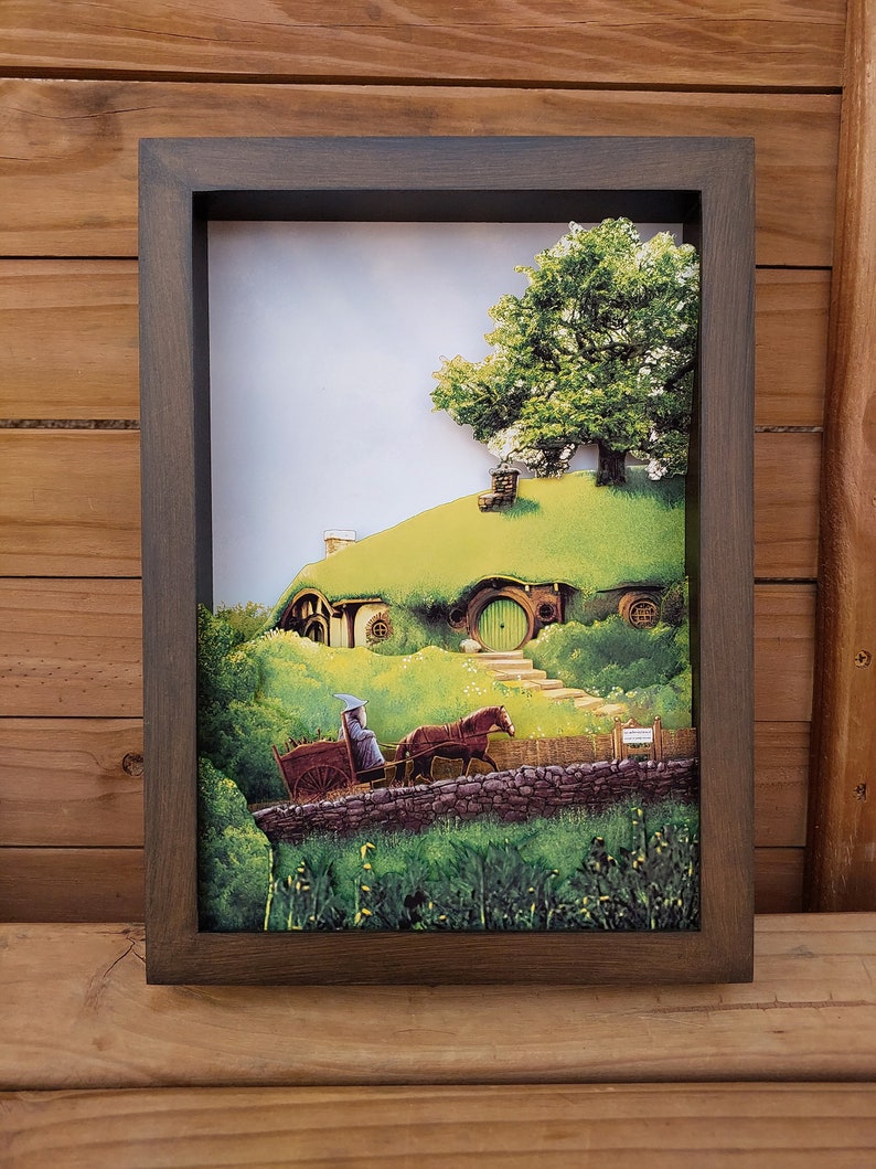 The Lord of the Rings the Shire 3D Shadowbox - Etsy