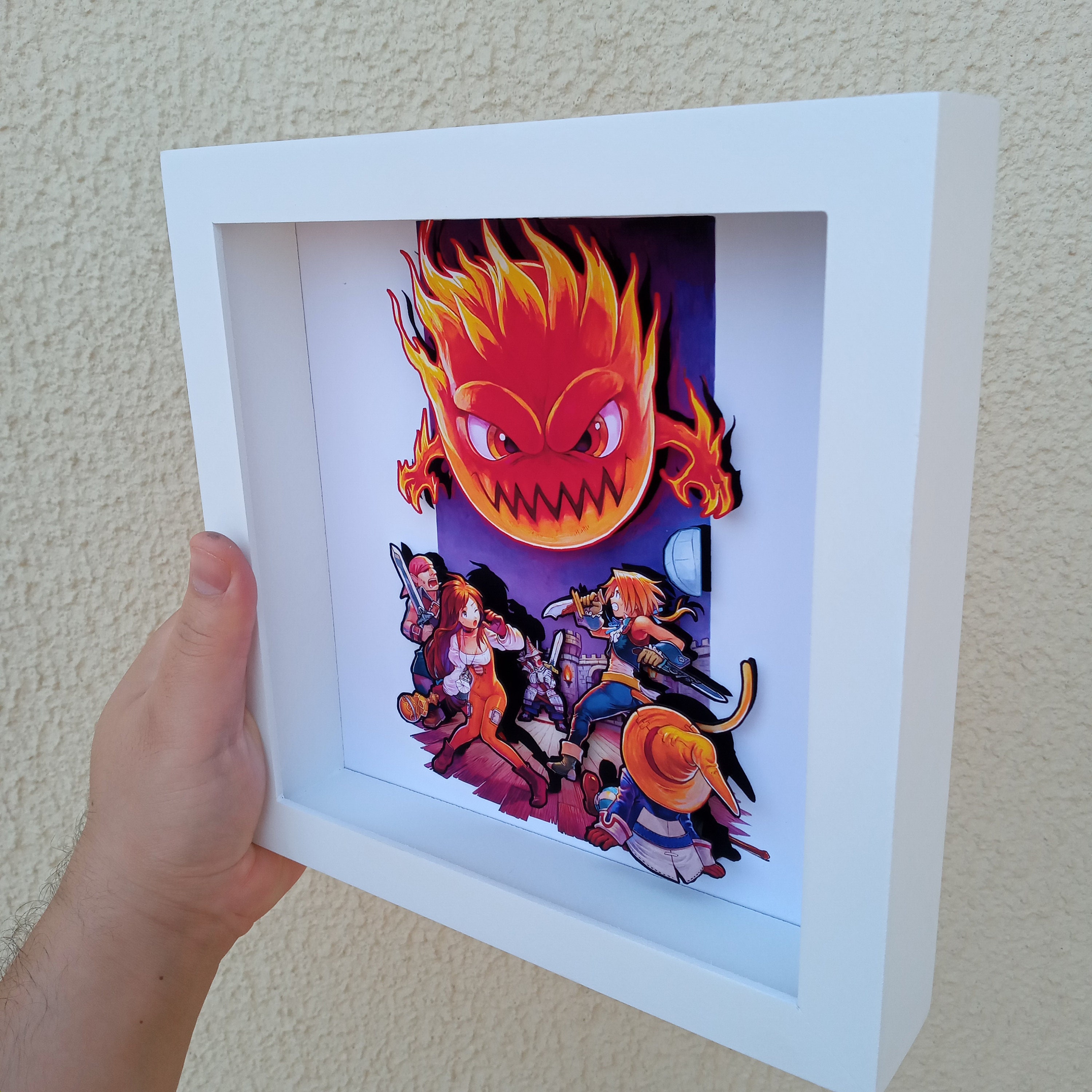 Final Fantasy IX bomb Battle 3D Shadowbox - Etsy