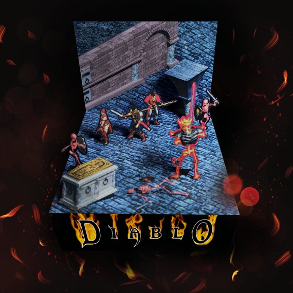 Diablo leoric's Tomb the Skeleton King 3D Cube | Etsy
