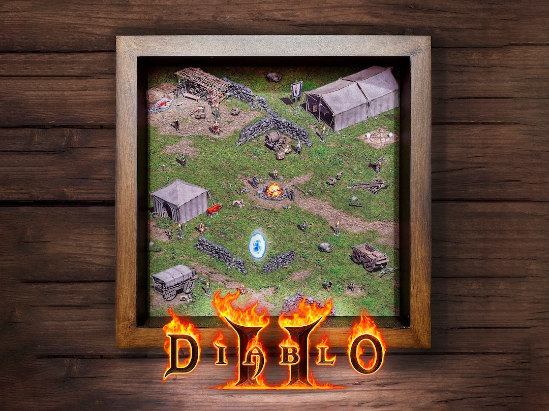 Diablo 2 rogue Encampment 3D Shadowbox - Etsy Canada