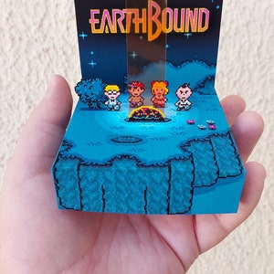 Earthbound - 3D Cube Diorama - Etsy