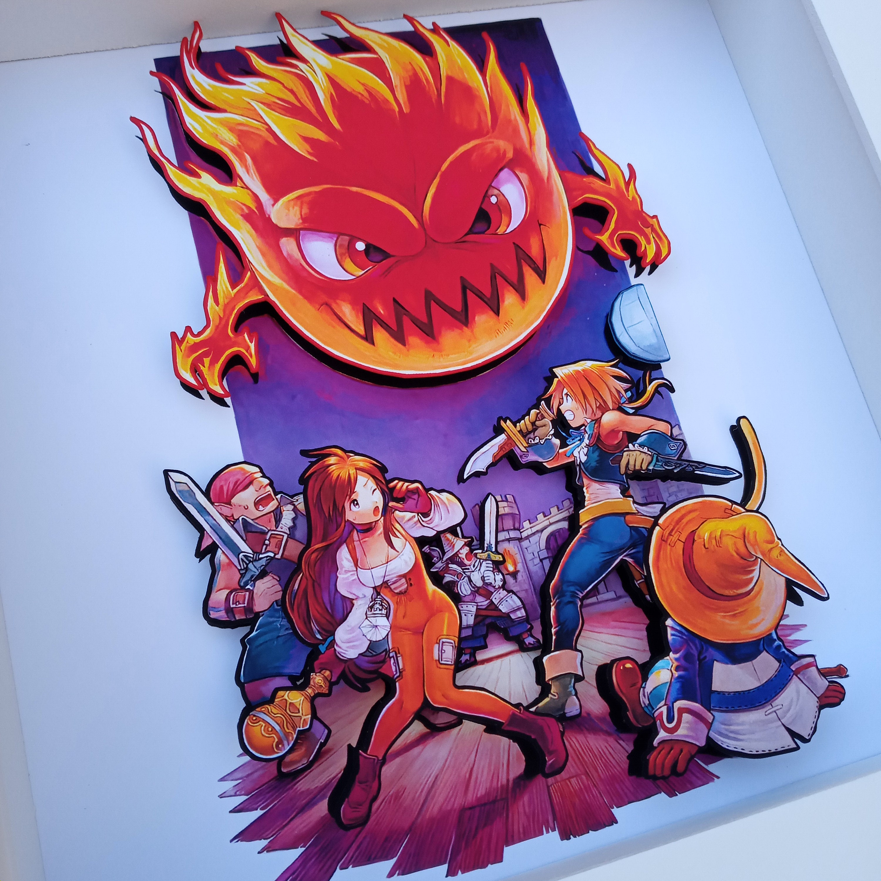 Final Fantasy IX bomb Battle 3D Shadowbox - Etsy