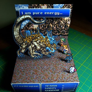 Final Fantasy VI ultima/atma Weapon 3D Cube Diorama - Etsy